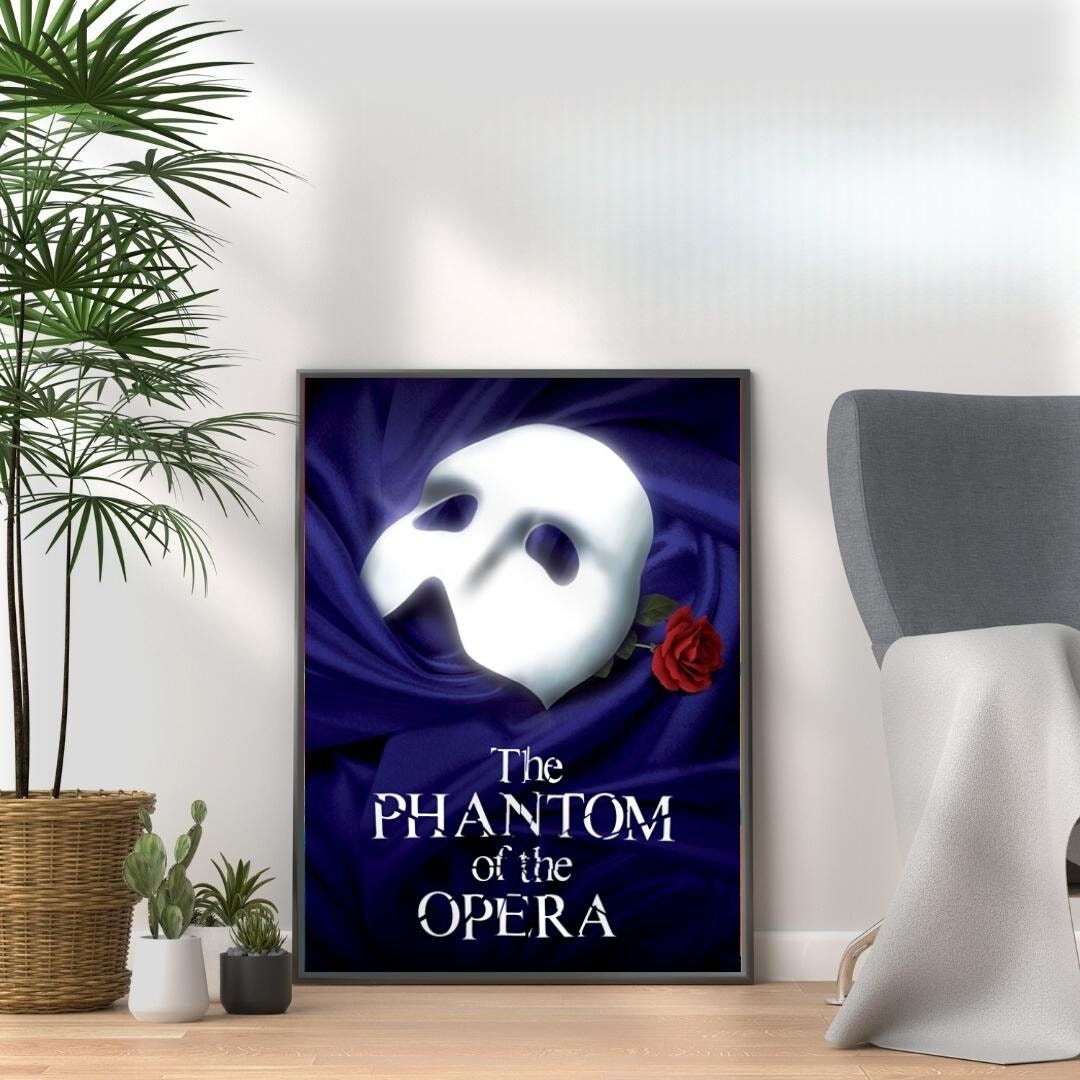 The Phantom of the Opera Musical Poster Print Vibrant Wall Fans Art ...