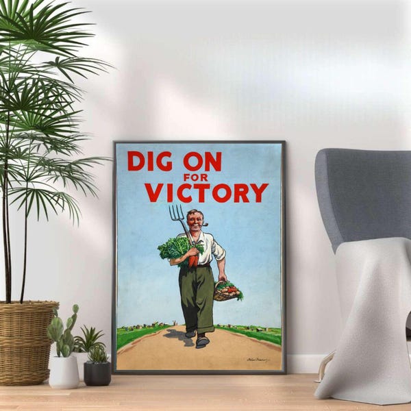 Dig for Victory Poster - Etsy UK