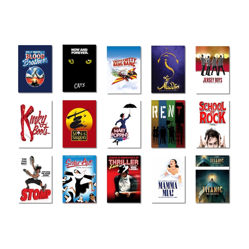 Broadway Musical Poster Print: Theatre Room Wall Art - Etsy