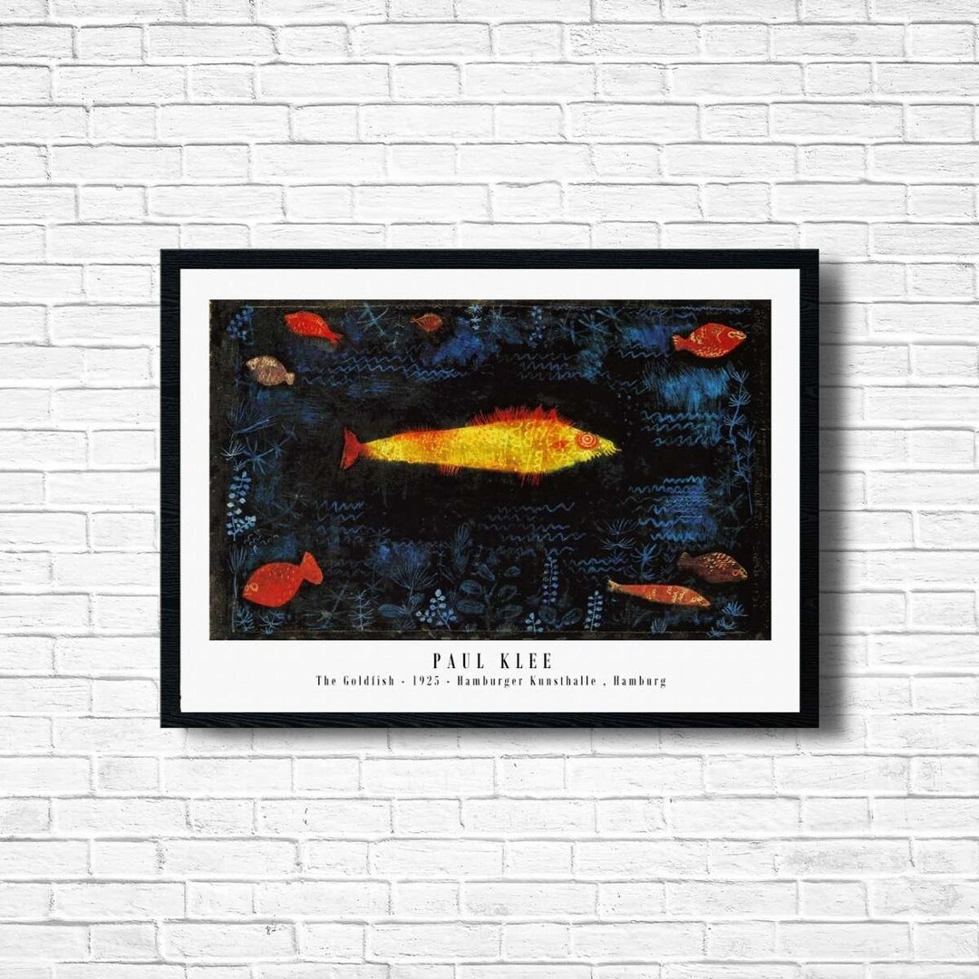 Paul Klee - the Goldfish - Fine Art Reproduction Poster Print - Etsy