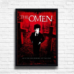 The Omen Movie Poster: Vintage Horror Film Art Print - Etsy