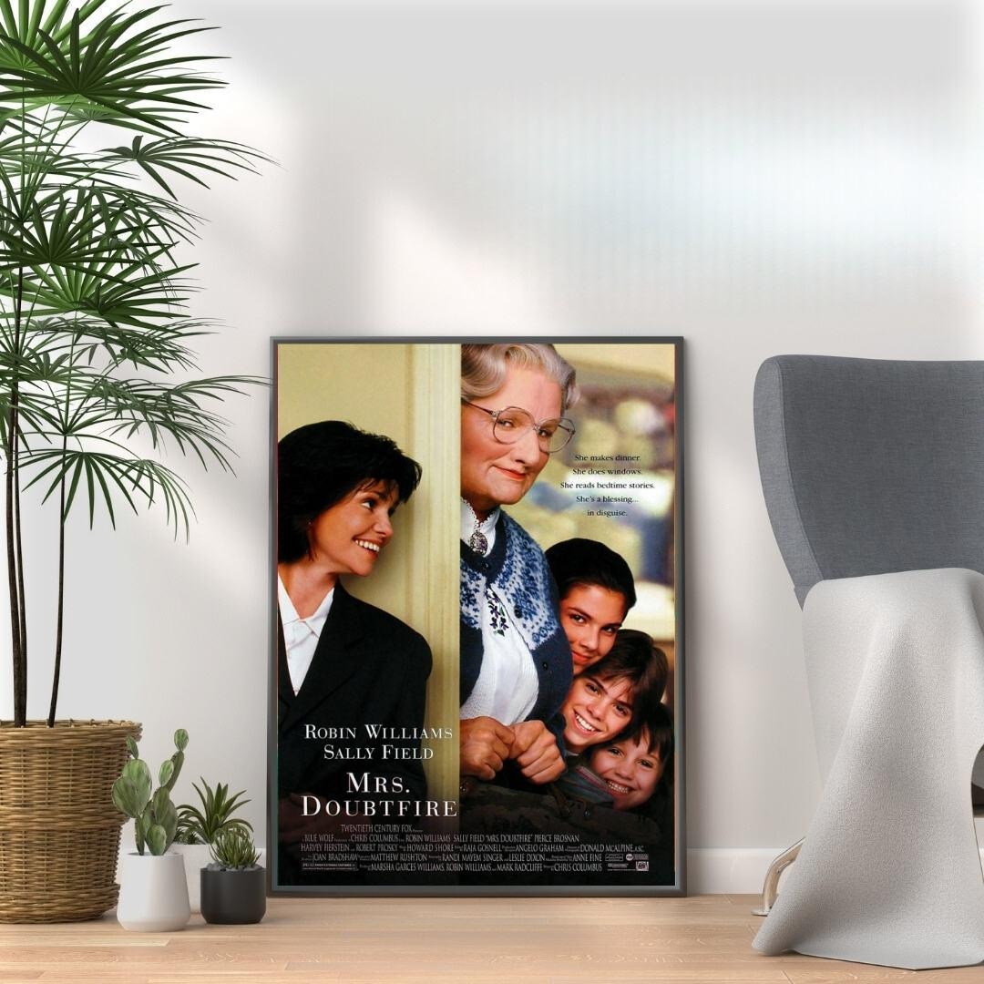 Mrs. Doubtfire Movie Print: Retro 90s Film Poster - Etsy