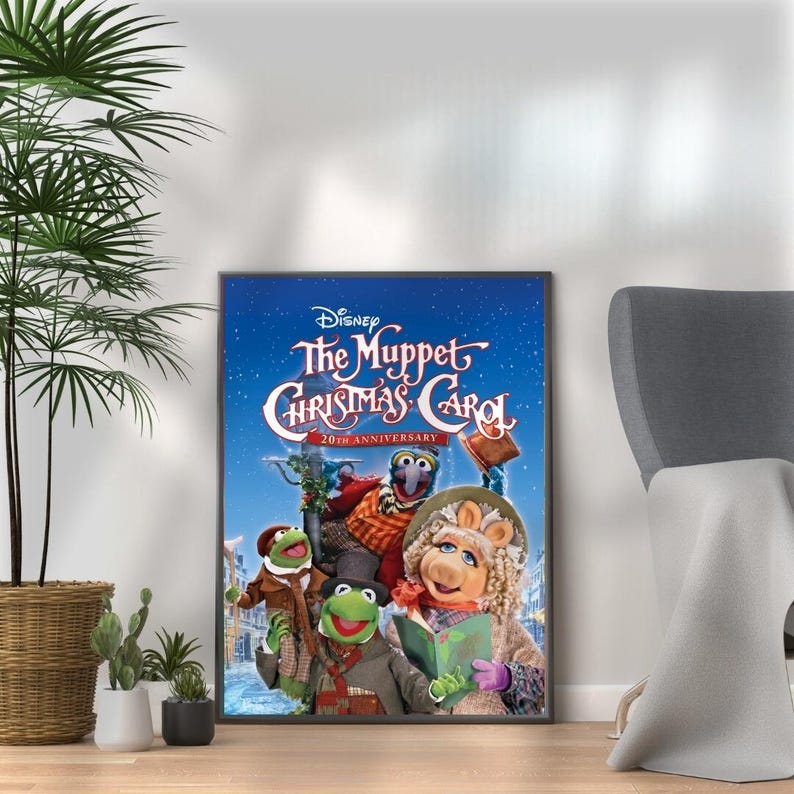 Muppet Christmas Carol Movie Poster: Festive Film Wall Art - Etsy