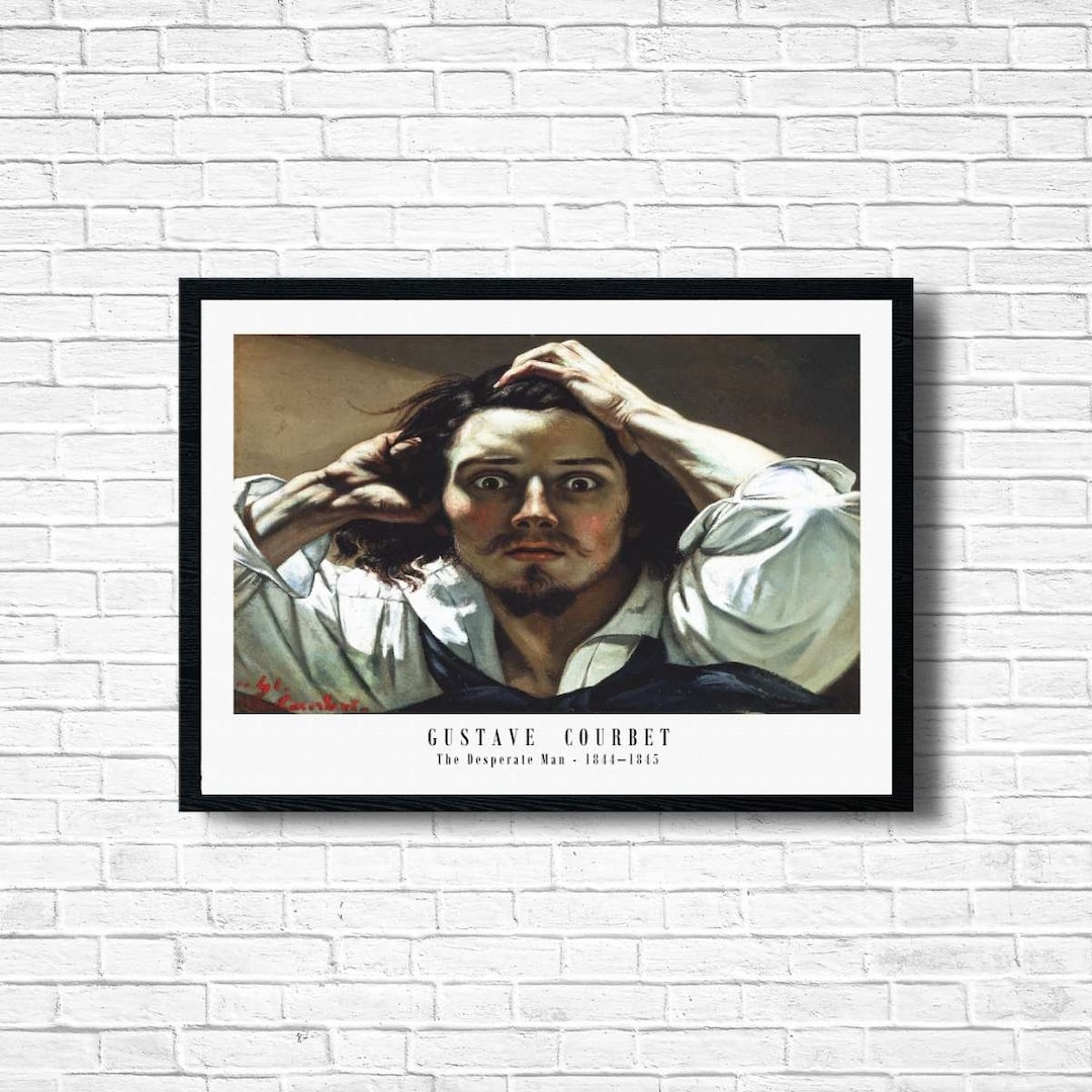 Gustave Courbet - the Desperate Man - Fine Art Reproduction Print - Etsy UK