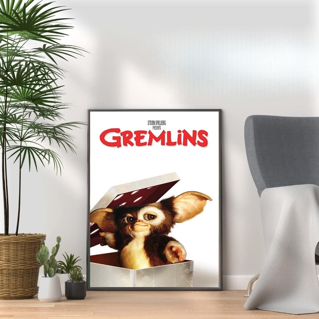 Gremlins Movie Poster: 80s Retro Film Art Print - Etsy