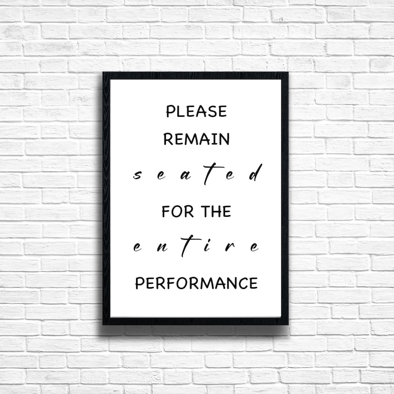 Please Remain Seated - Etsy