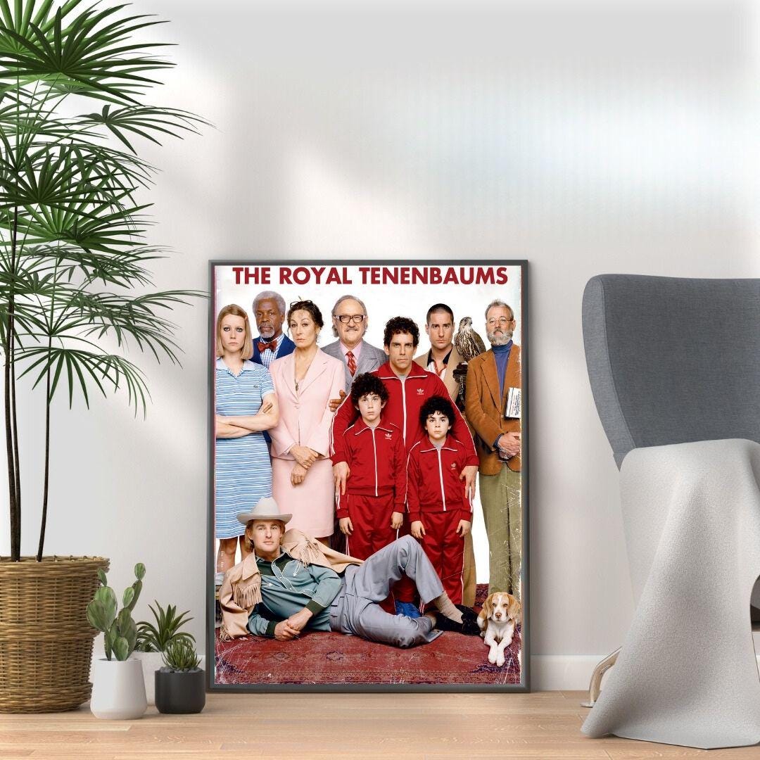 The Royal Tenenbaums Movie Poster: 2000s Film Wall Art - Etsy