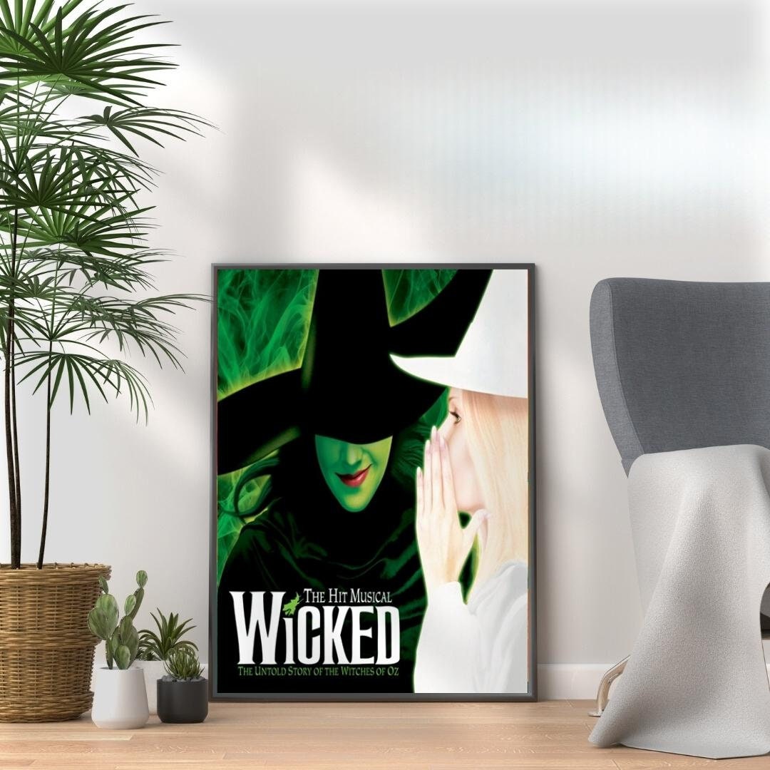 Wicked Musical Poster Print - Vibrant Wall Art for Fans Home Wall Decor ...