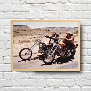 Easy Rider - Vintage Classic Movie Print - Retro Film Wall Art for ...