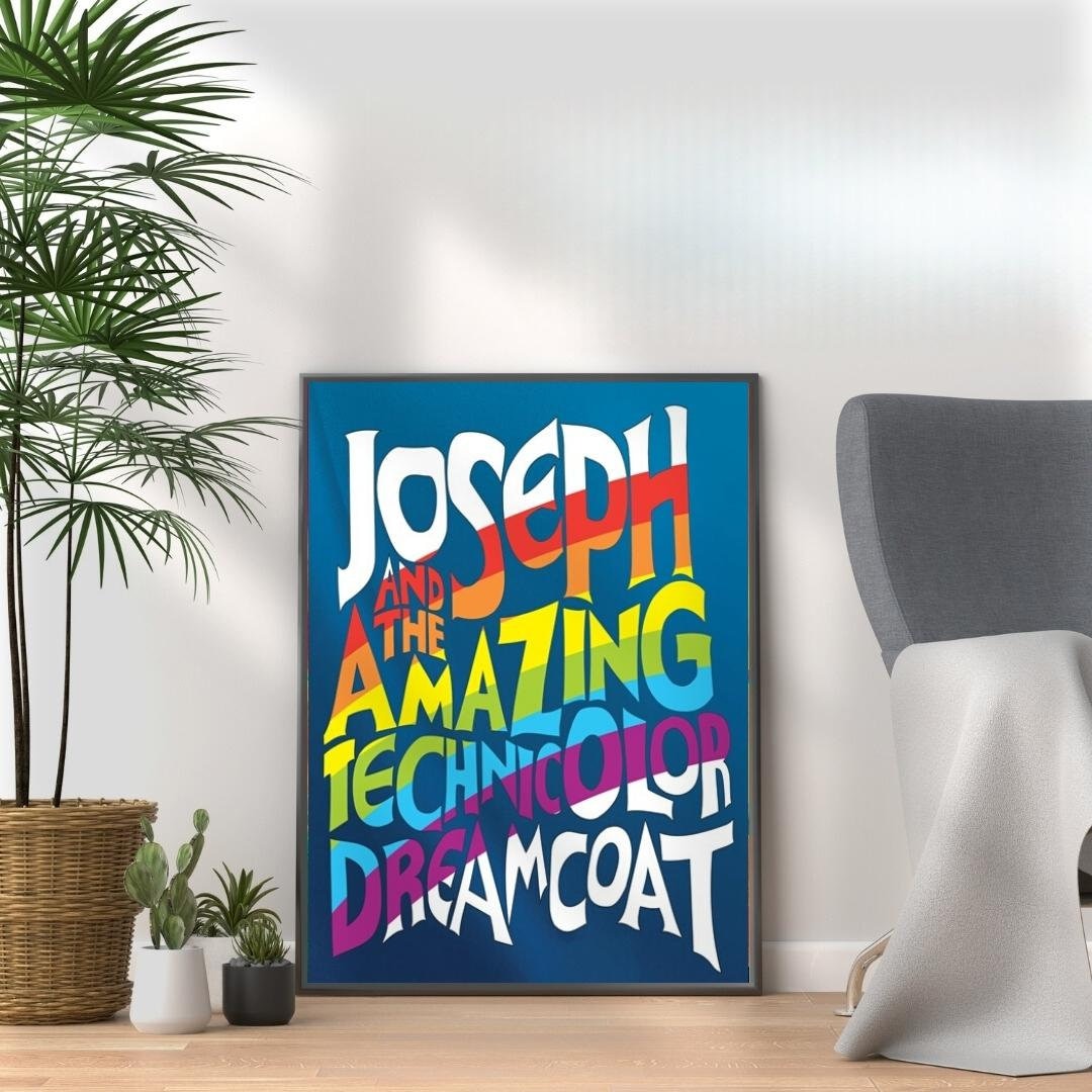 Joseph and Amazing Dreamcoat Musical Poster Print Vibrant Wall Fans Art ...