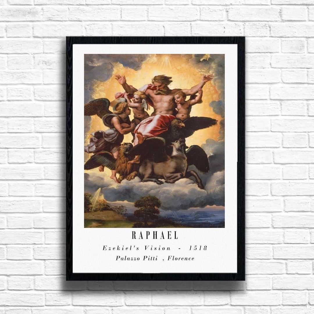 Timeless Masterpieces: Raphael - Ezekiel's Vision - 1518, Classic ...