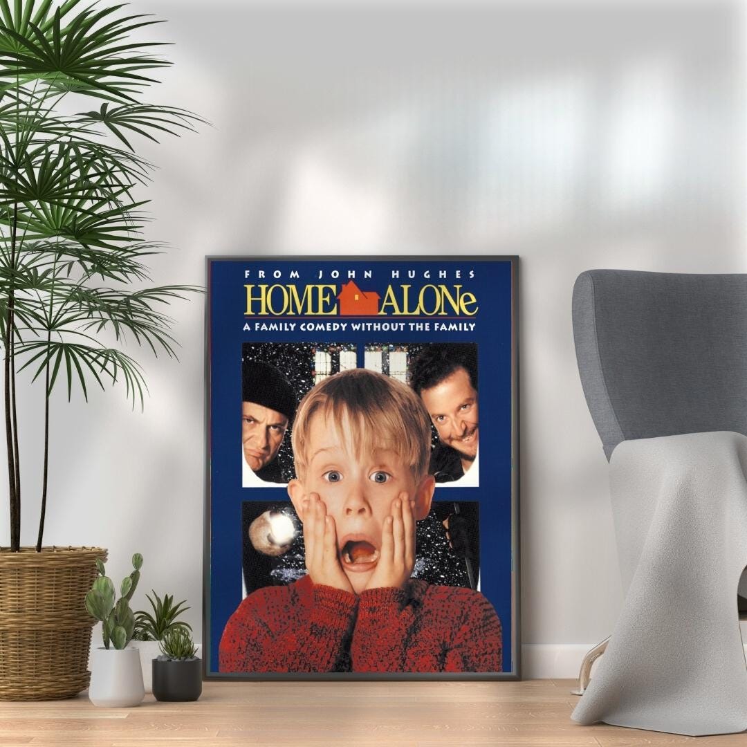 Home Alone - Christmas Classic Movie Print - Film Wall Art for Cinema ...