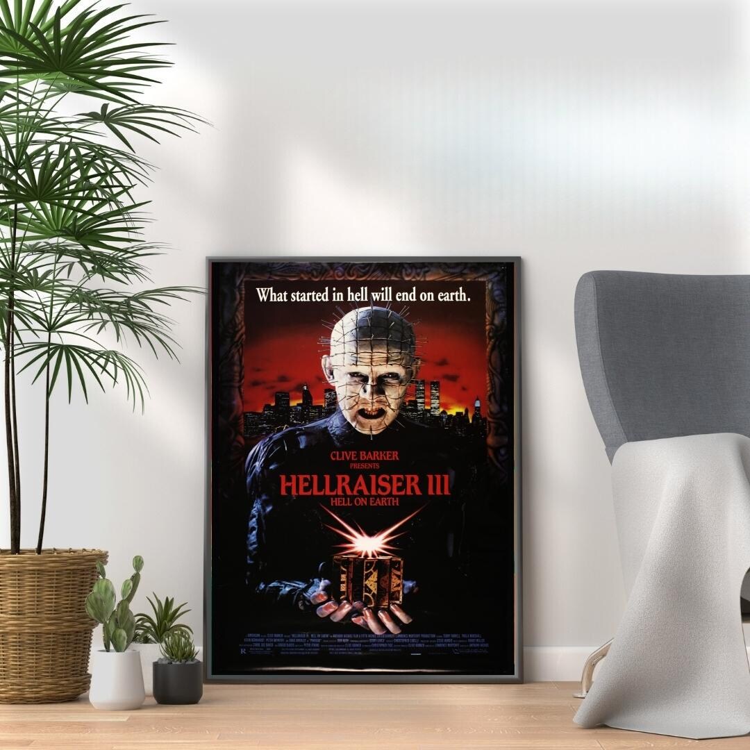 Hellraiser - Chilling Horror Movie Poster Print - Vintage & Modern ...