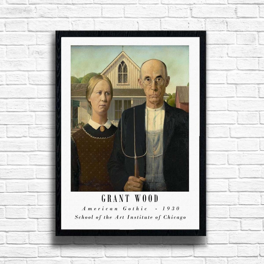 Timeless Masterpieces: Grant Wood - American Gothic - 1930, Classic ...