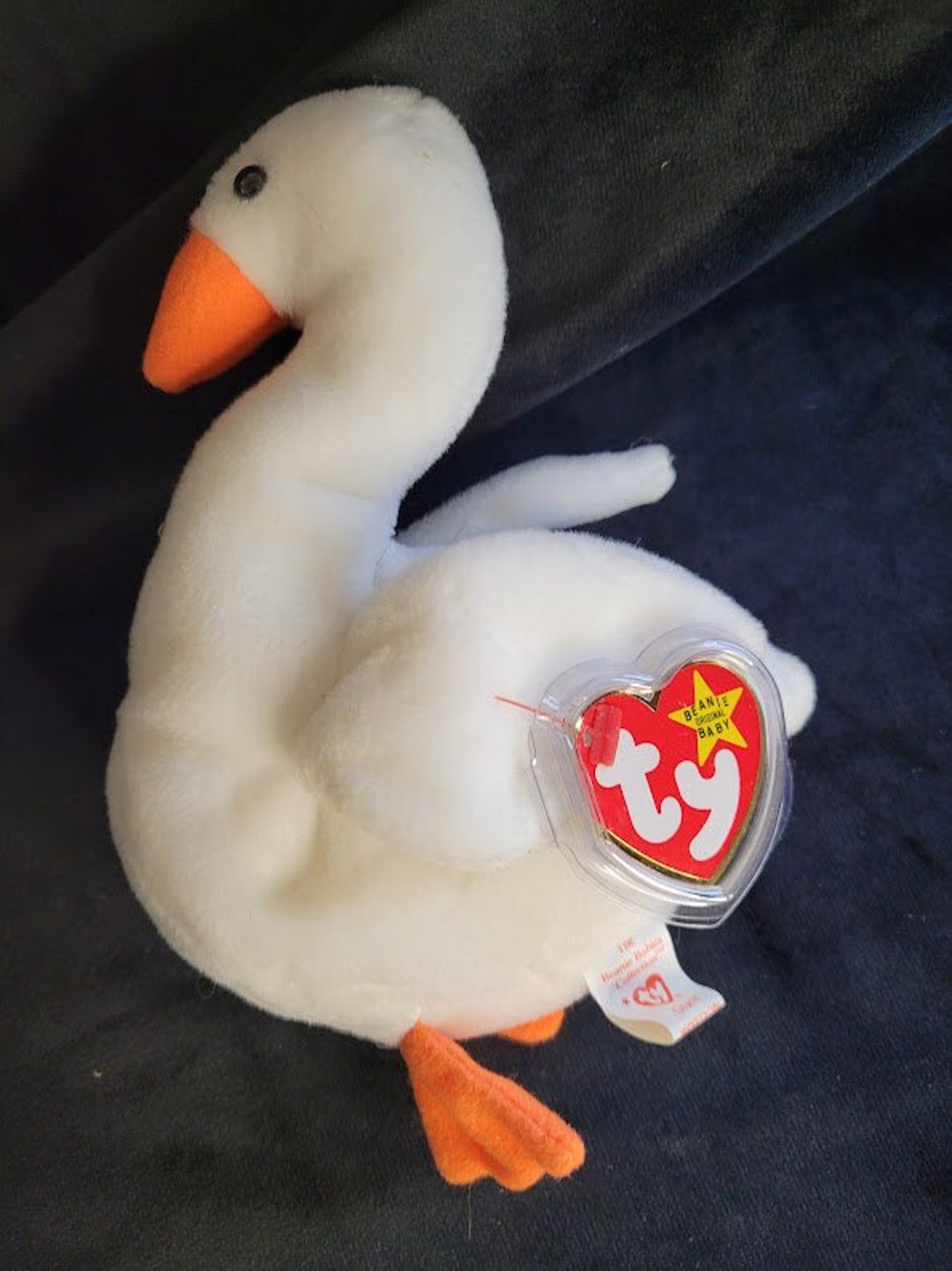 Vintage Gracie the Swan Rare Beanie Baby Retired. Excellent Mint ...