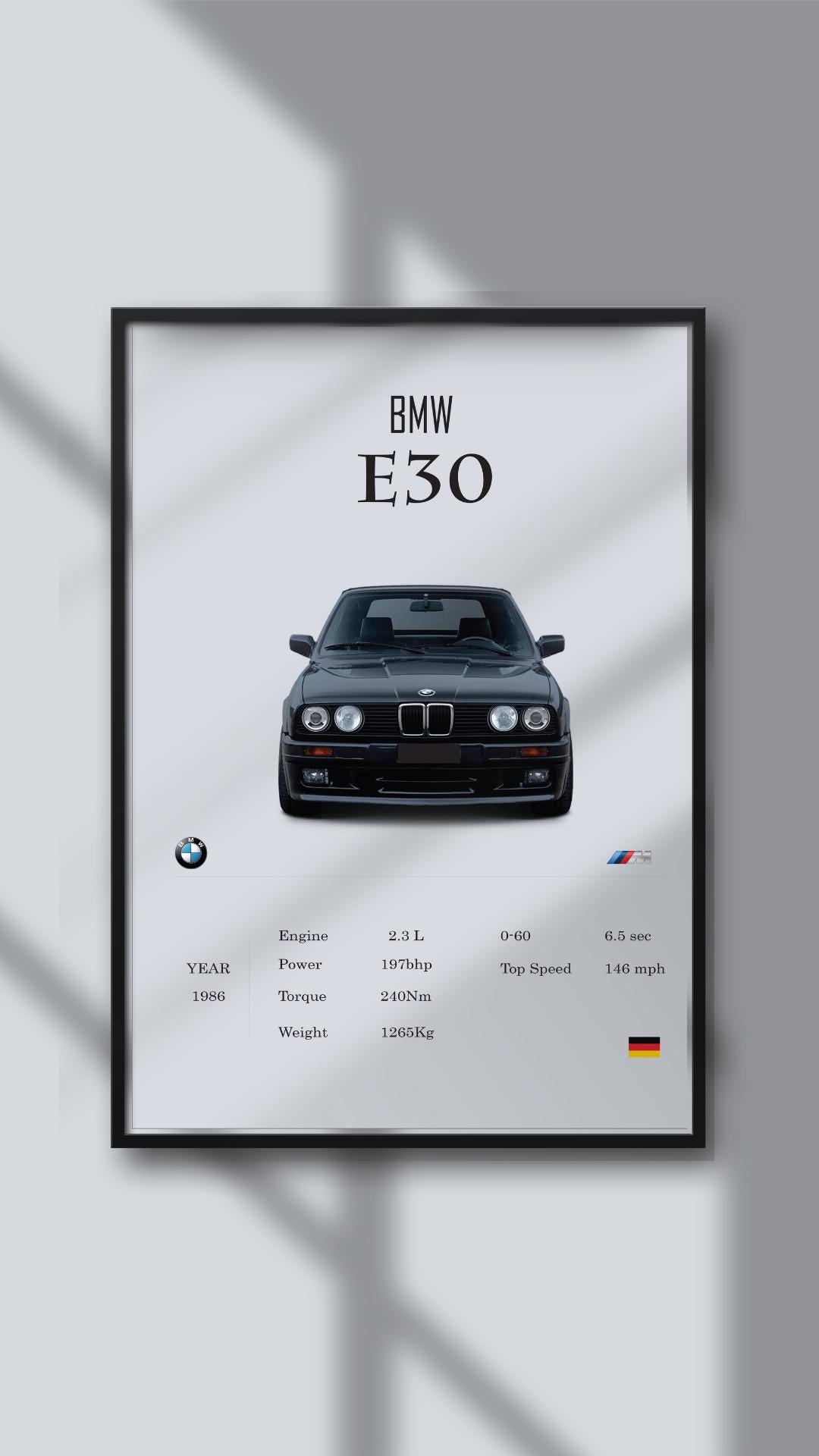 Bmw E30 M3 Poster - Etsy