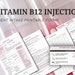 Vitamin B12 Injection Client Intake Forms, Consultation Form, Vitamin ...