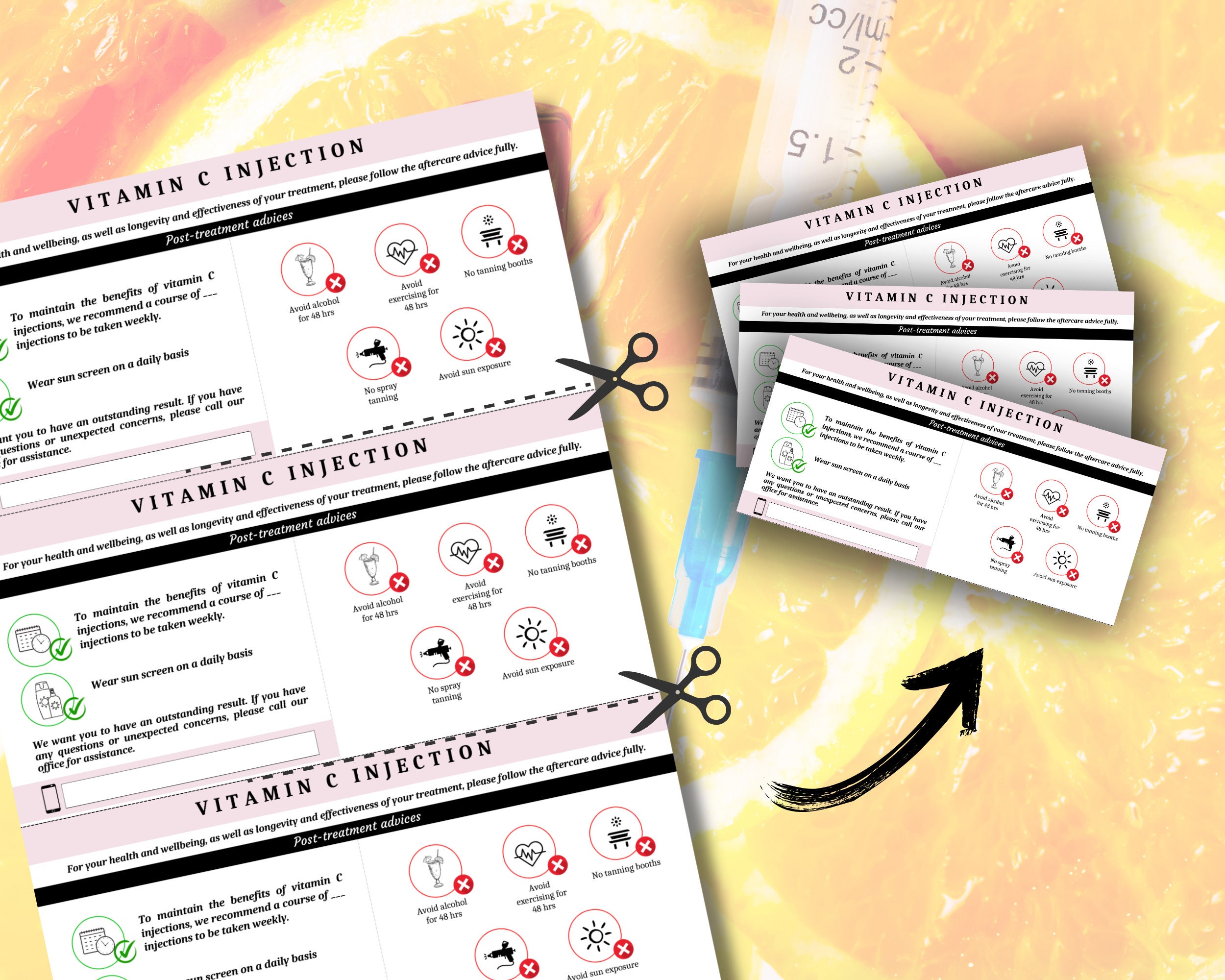 VITAMIN C INJECTION Client Intake Forms, Vitamin C Booster Consultation ...
