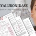 HYALURONIDASE CLIENT INTAKE Forms, Hyalase Consultation Form, Injection ...