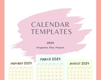 Printable Monthly Calendar and Planner: Boho Themed - Etsy