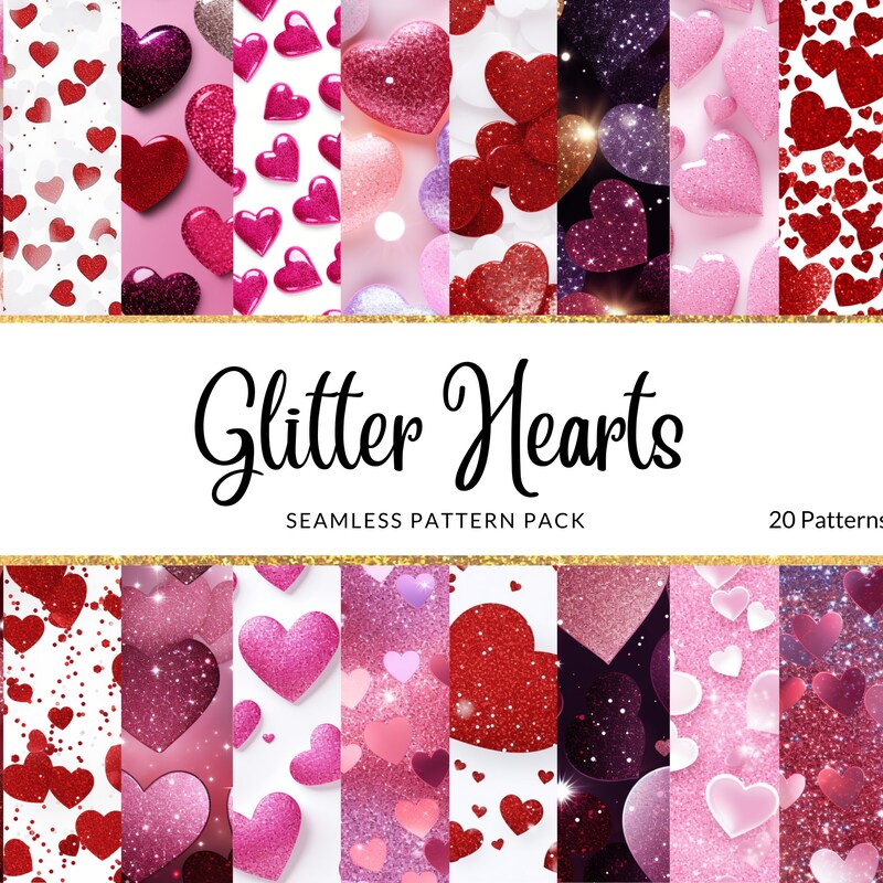 Valentine Digital Paper - Etsy