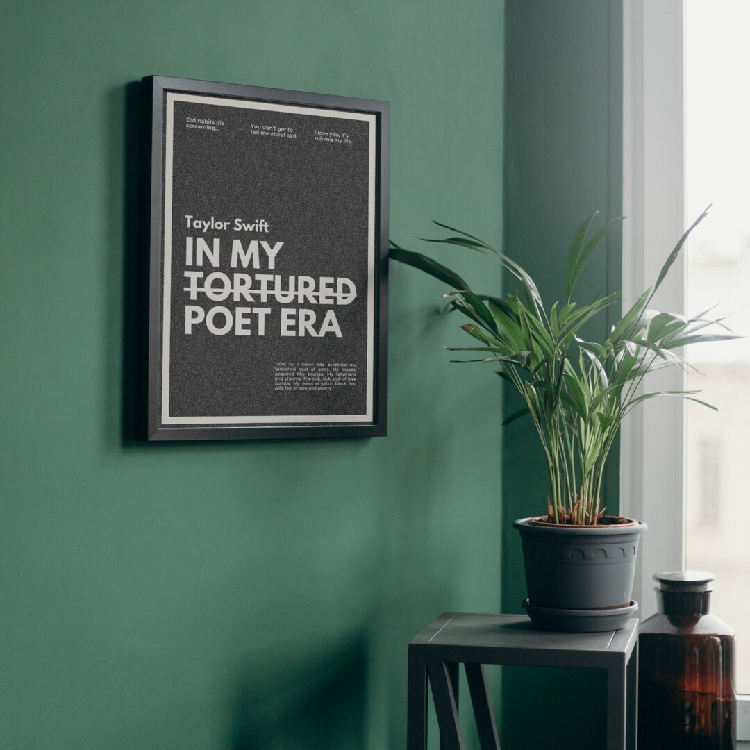 Taylor Swift Inspired the Tortured Poets Department Poster Print ...