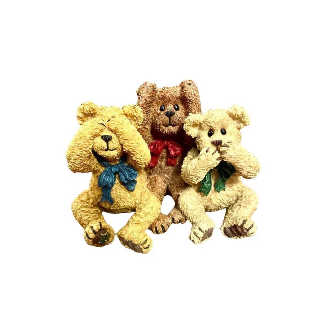 Boyd's Bears 'blink, Hush and Shush...you Know the Drill', Resin Bear ...