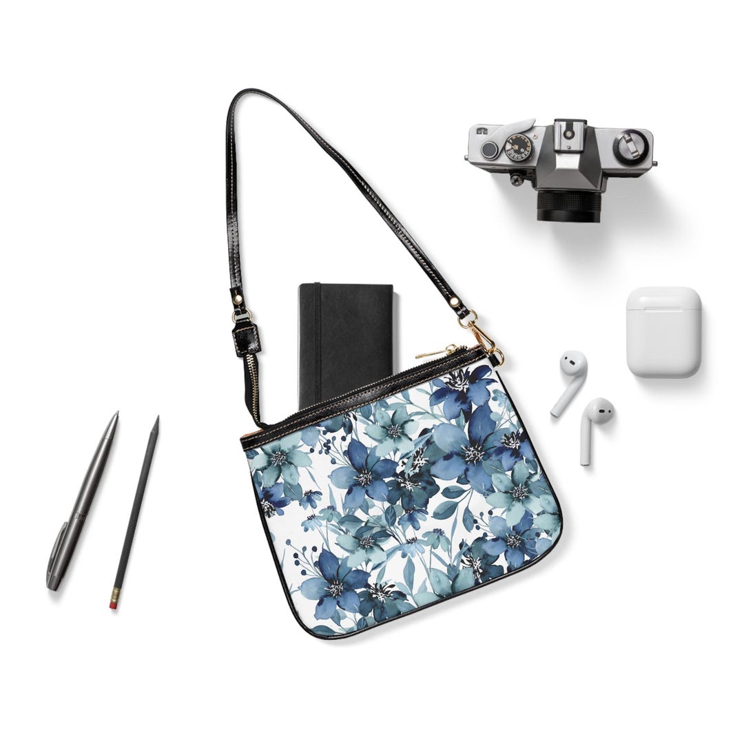 Blue Small Shoulder Bag - Etsy