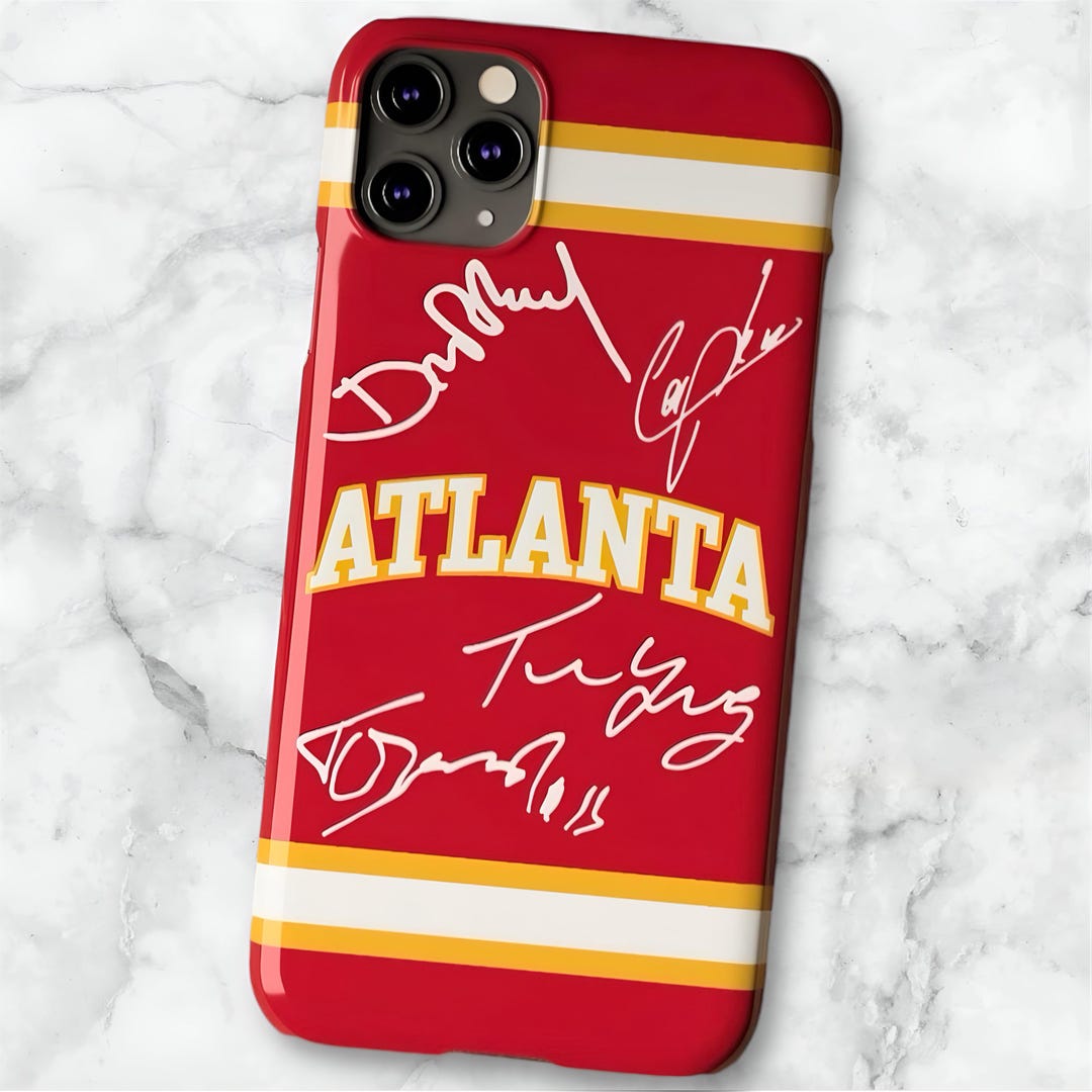 Atlanta Hawks Any 4 Custom Autographs of Your Choice iPhone 11/12/13/14 ...