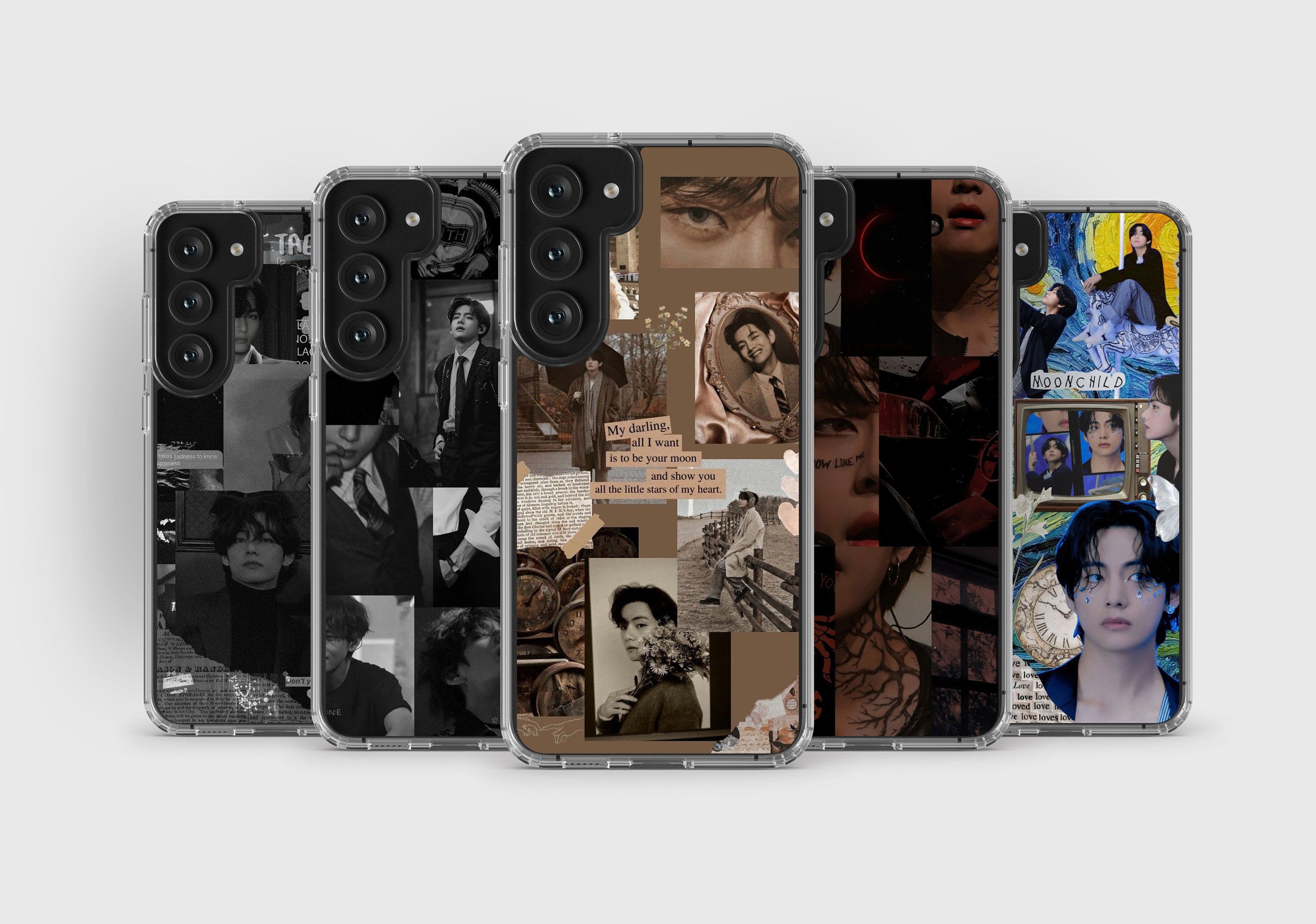 Kim Taehyung Phone Case Kim Taehyung Collage Cover for iPhone 15 Pro ...