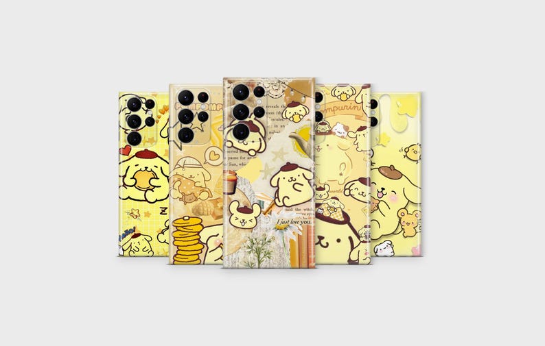 Pompompurin Phone Case Cute Kawaii Cover for Samsung S25 Ultra S24 S23 ...