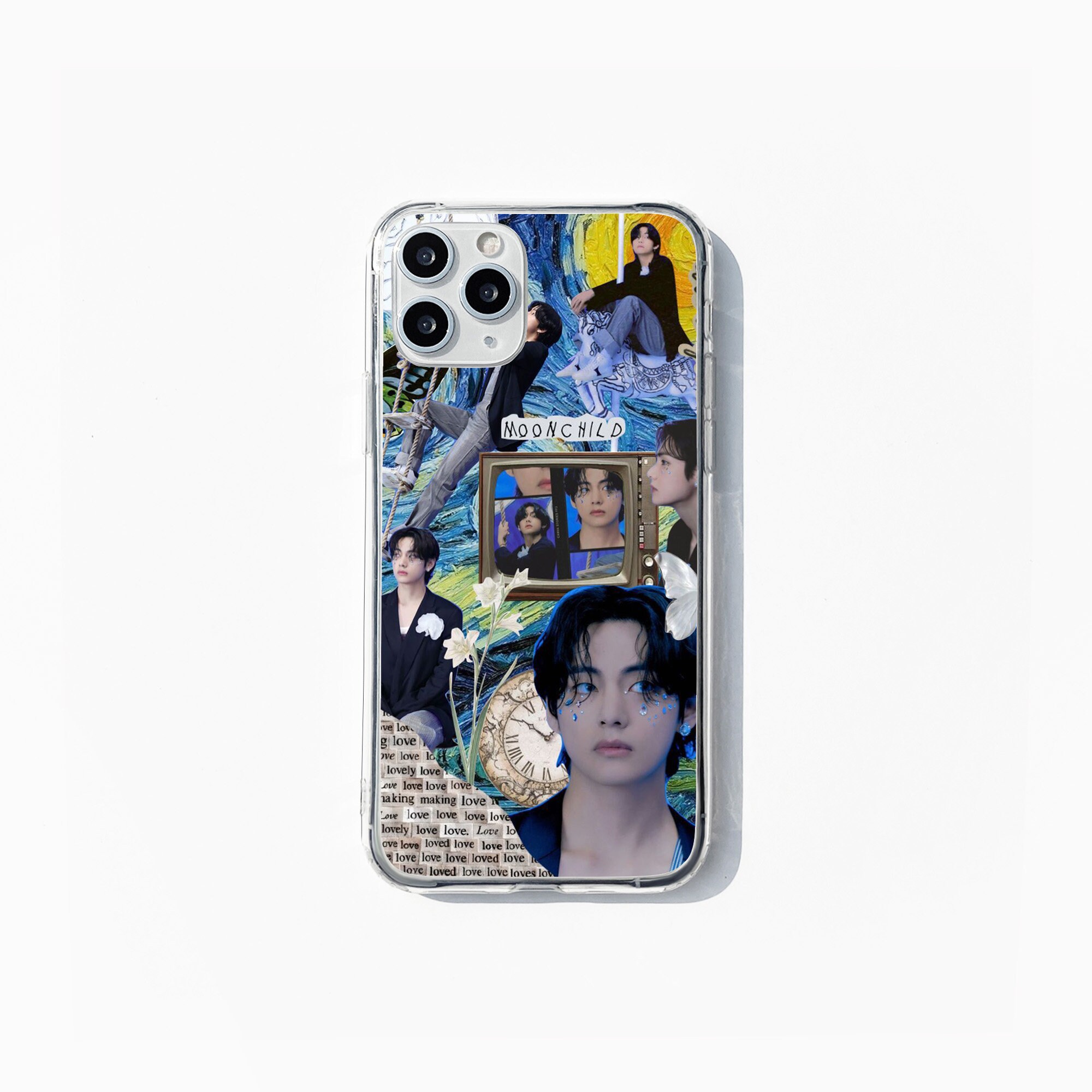 Kim Taehyung Phone Case Kim Taehyung Collage Cover for iPhone 15 Pro ...