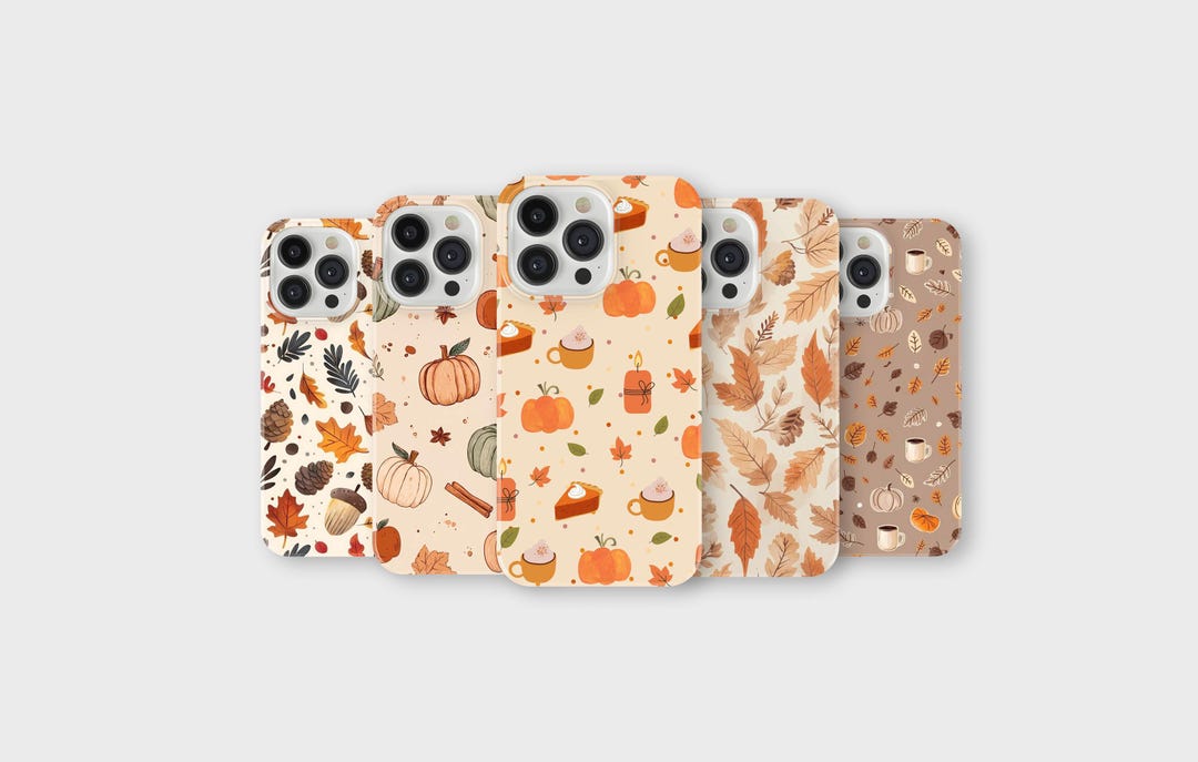 Autumn Phone Case Fall Pumpkin Leaves Coffee Cover for iPhone 17 Pro ...