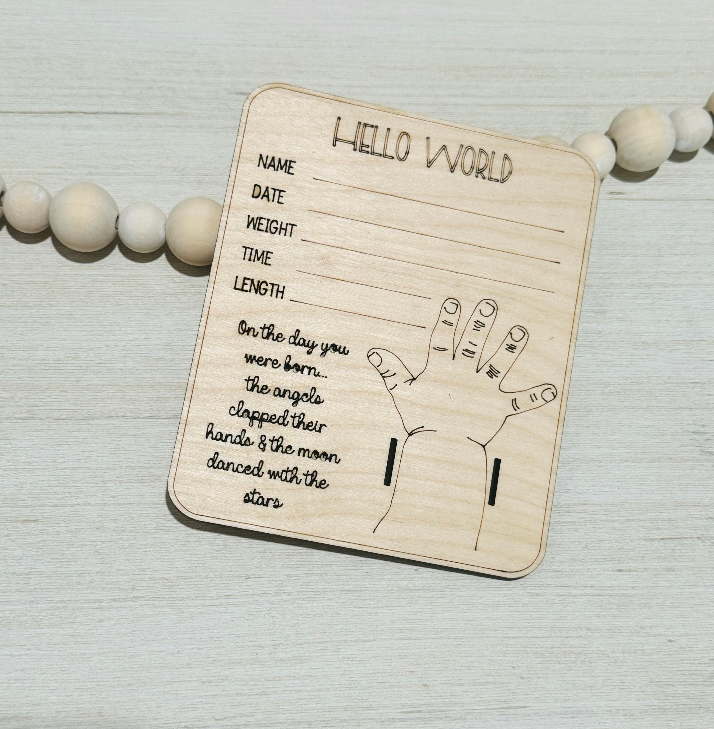 Baby Hospital Bracelet Sign - Etsy