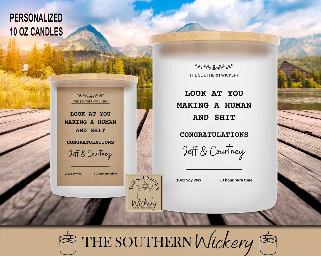 Look at You Making A Human Gift, Gift for Her, Baby Shower Gift, New ...