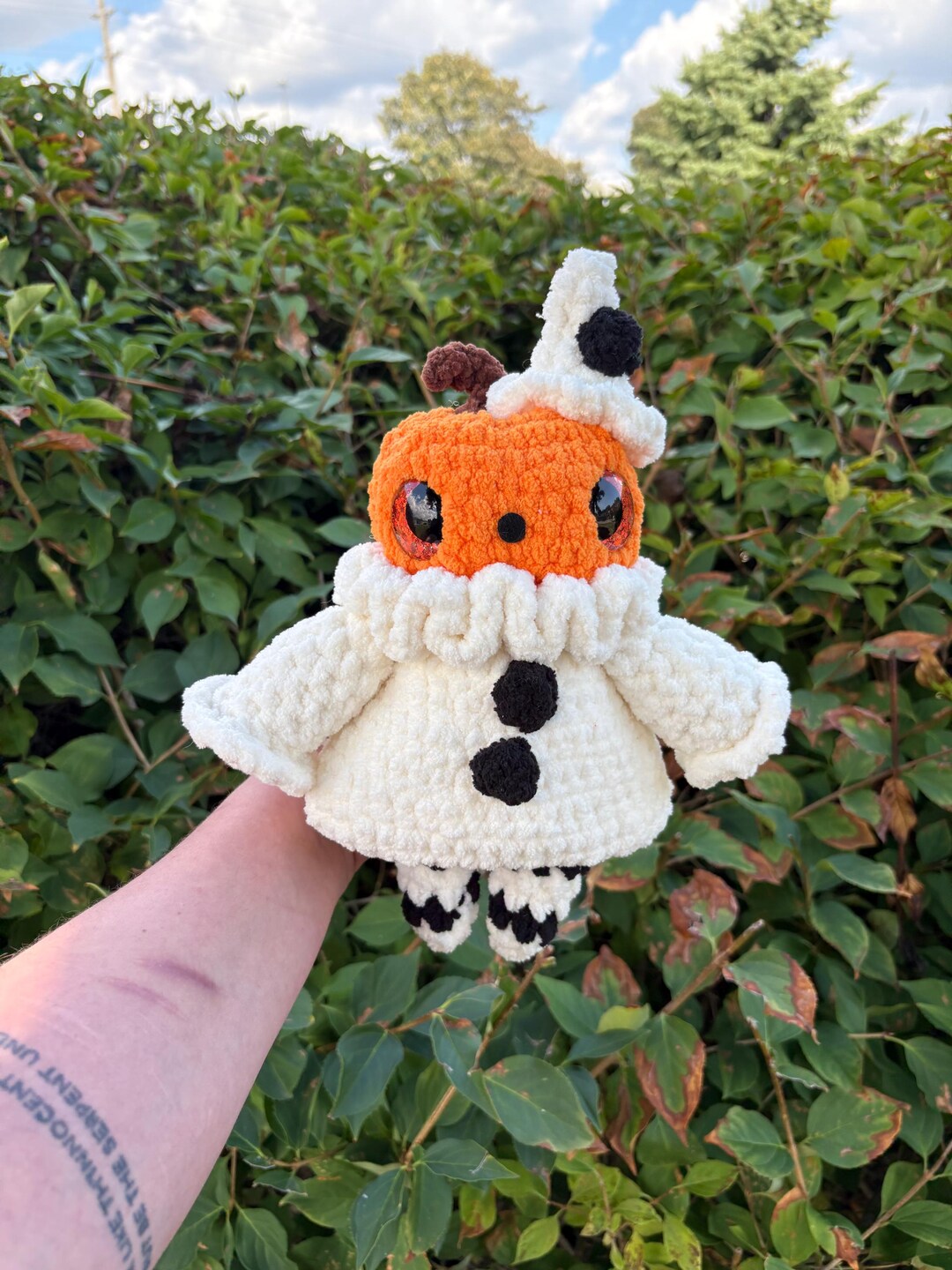Handmade Crochet Poppy the Pumpkin Clown | Crochet Plushie | Crochet ...