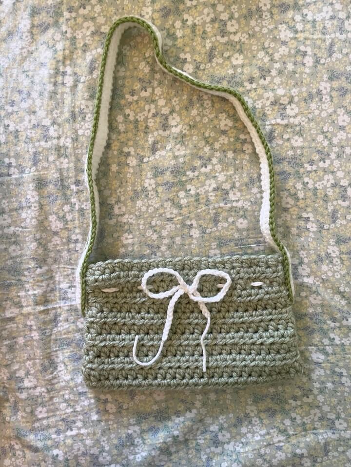 Cute Bow Bag Crochet Pattern, Beginner Friendly (PDF) - Etsy