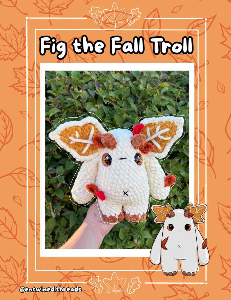 Fig the Fall Troll Crochet Pattern | Amigurumi Plushie (PDF Digital ...