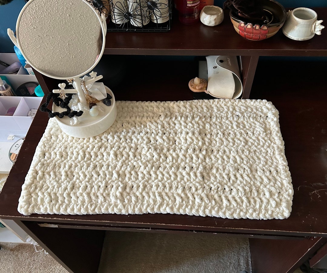 Cute Fluffy Rochet Desk Cover I Cute Crochet Desk Cover I Crochet Desk ...