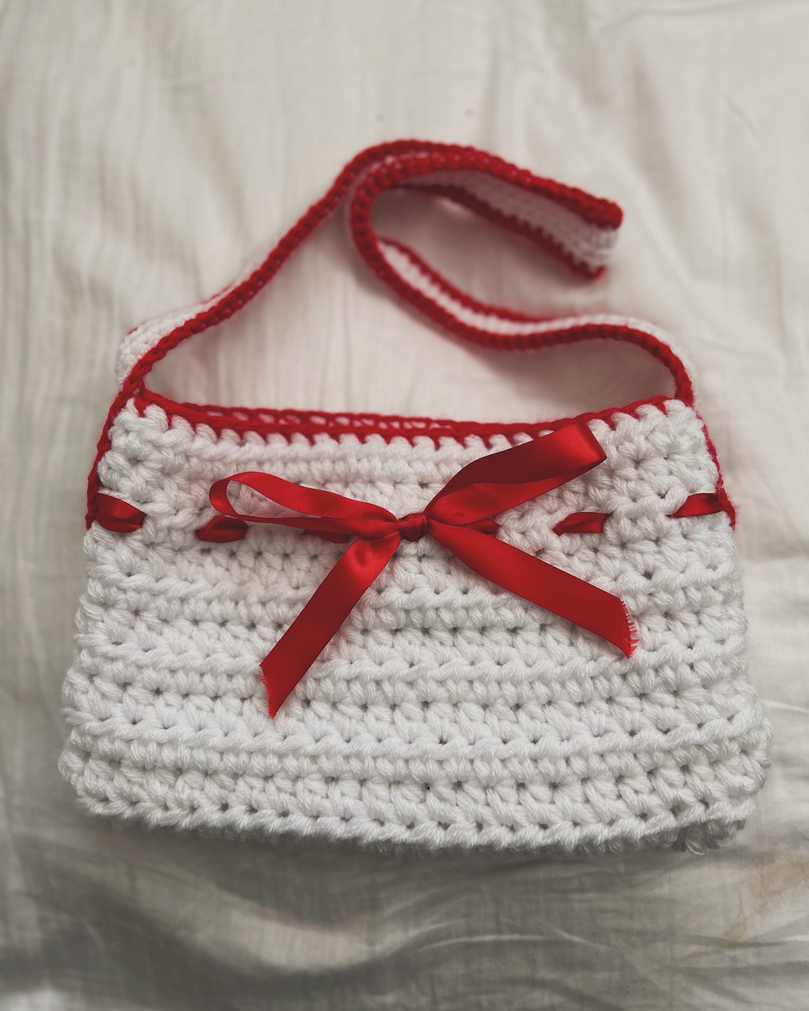 Crochet Cute Bow Bag I Handmade Crochet I Totebag I Crochet Tote ...