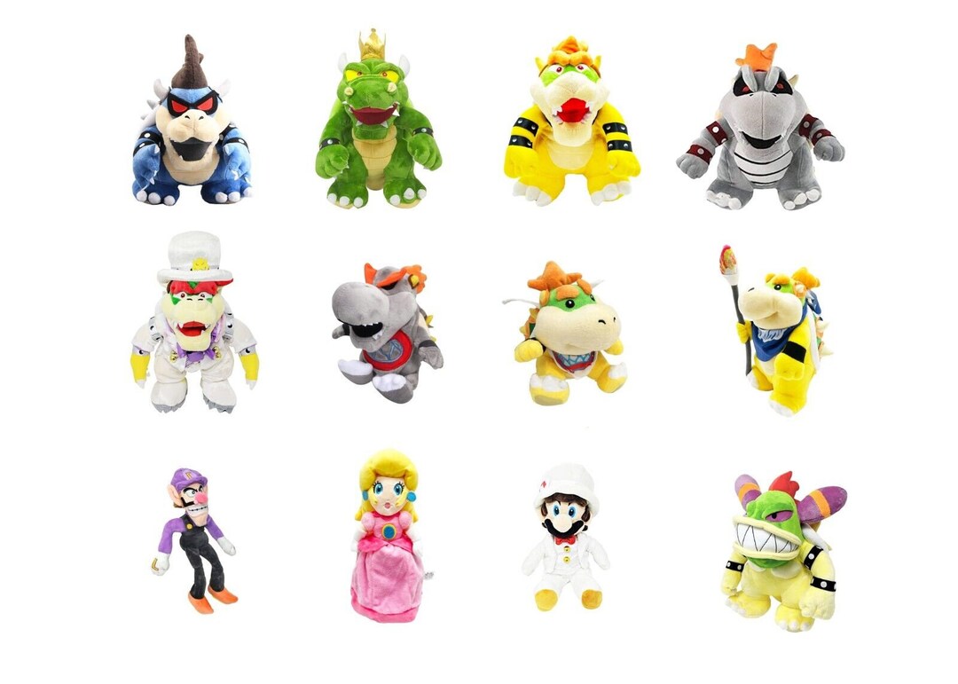 Super Mario Plush,bowsers Waluigi Princess Peach Stuffed Animal Mario ...