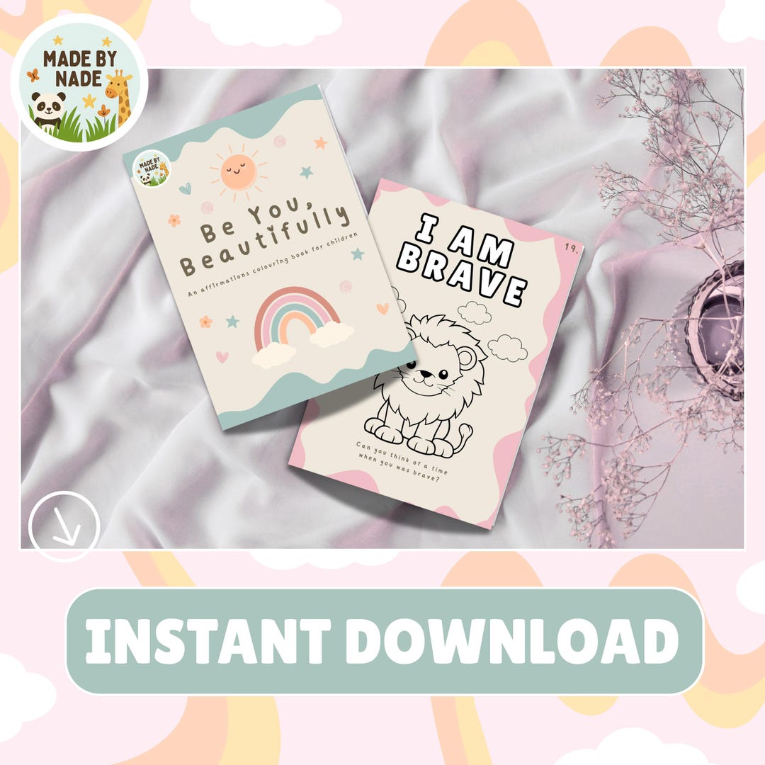 Printable Affirmation Colouring Book | Mindfulness & Self Esteem ...