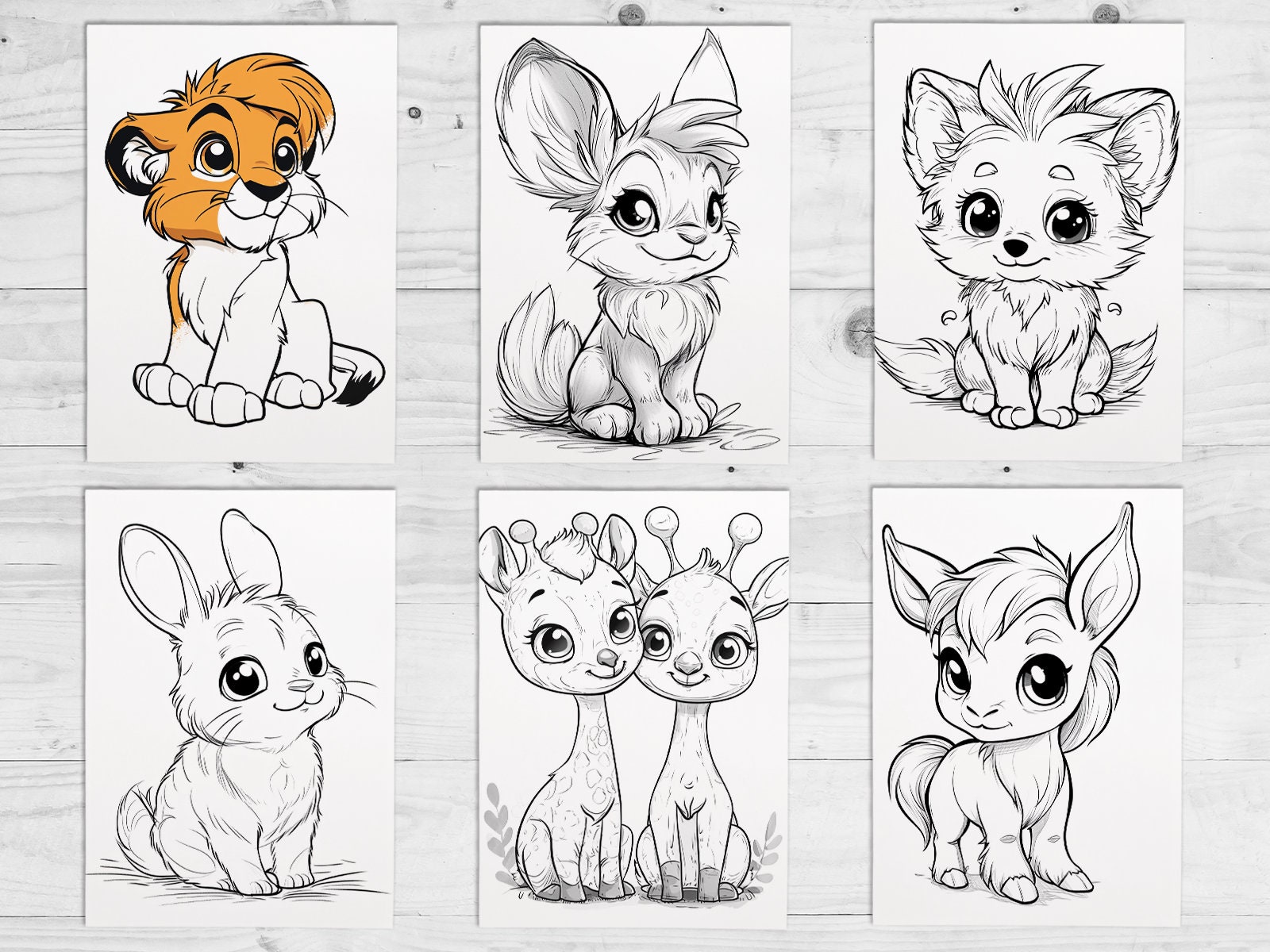 44 Chibi Coloring Book, Printable Pages, Kids Coloring Book, Chibi ...