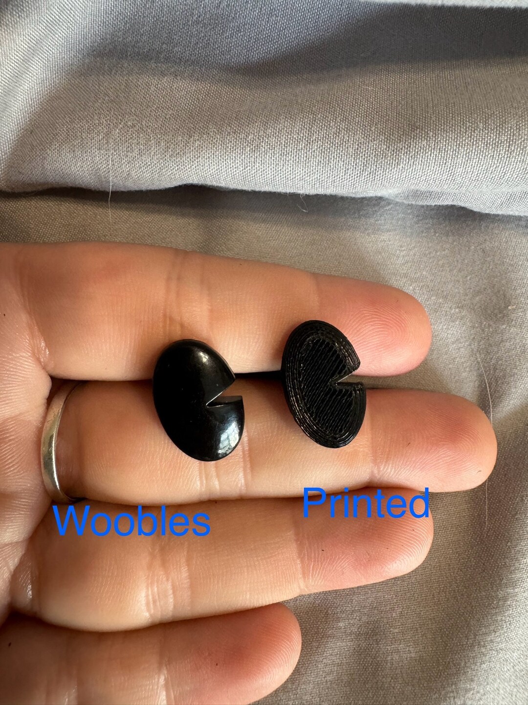 Printed Pacman Shaped Safety Eyes for Amigurumi (quantity is in Pairs ...