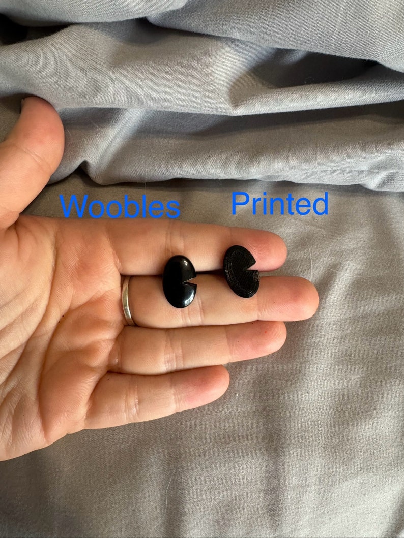 Printed Pacman Shaped Safety Eyes for Amigurumi (quantity is in Pairs ...