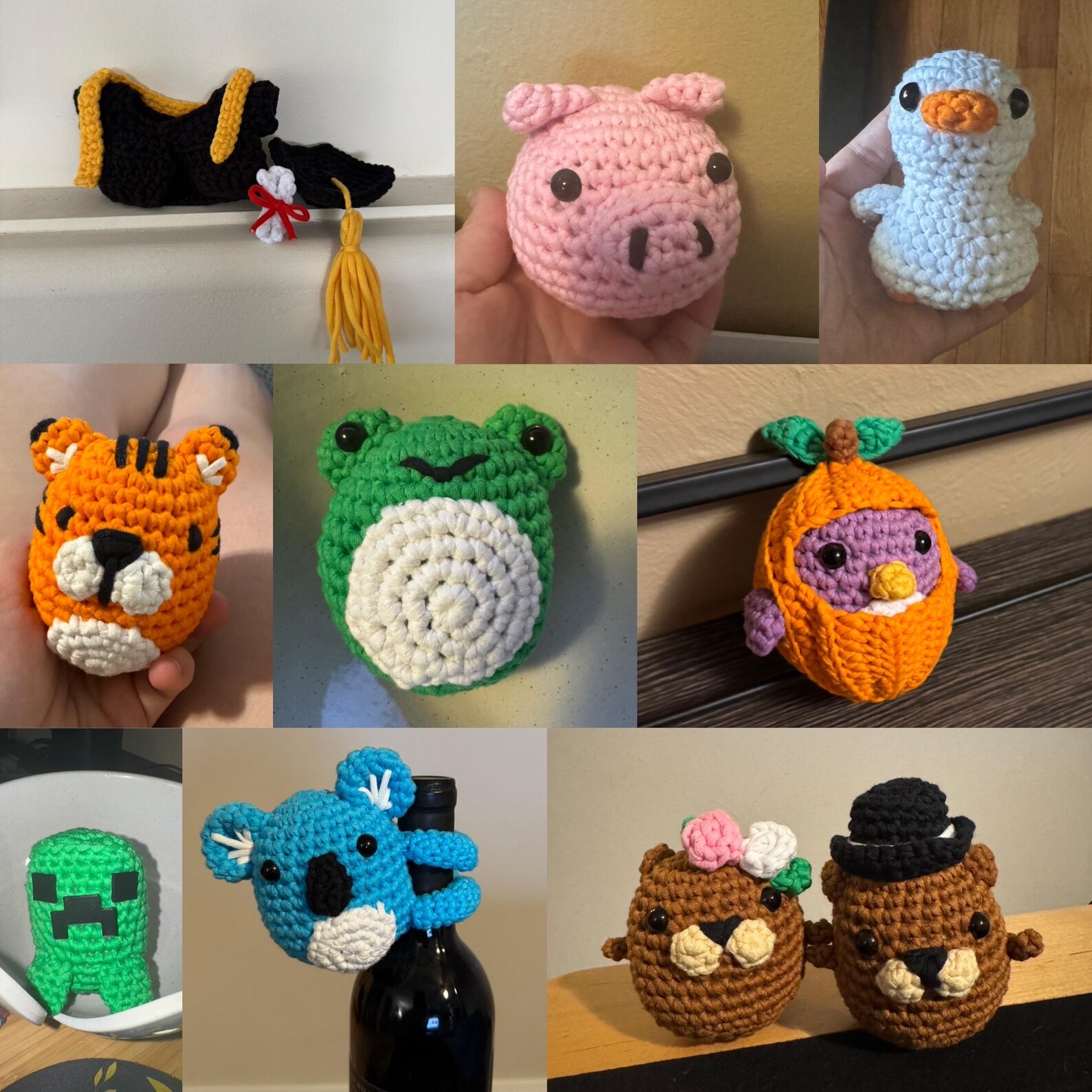 Completed Woobles Adorable Amigurumi Animals - Etsy