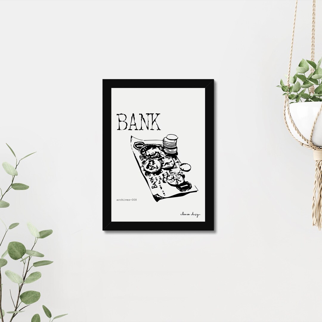 BANK - Archives 008 | A4 Print Digital Download - Etsy