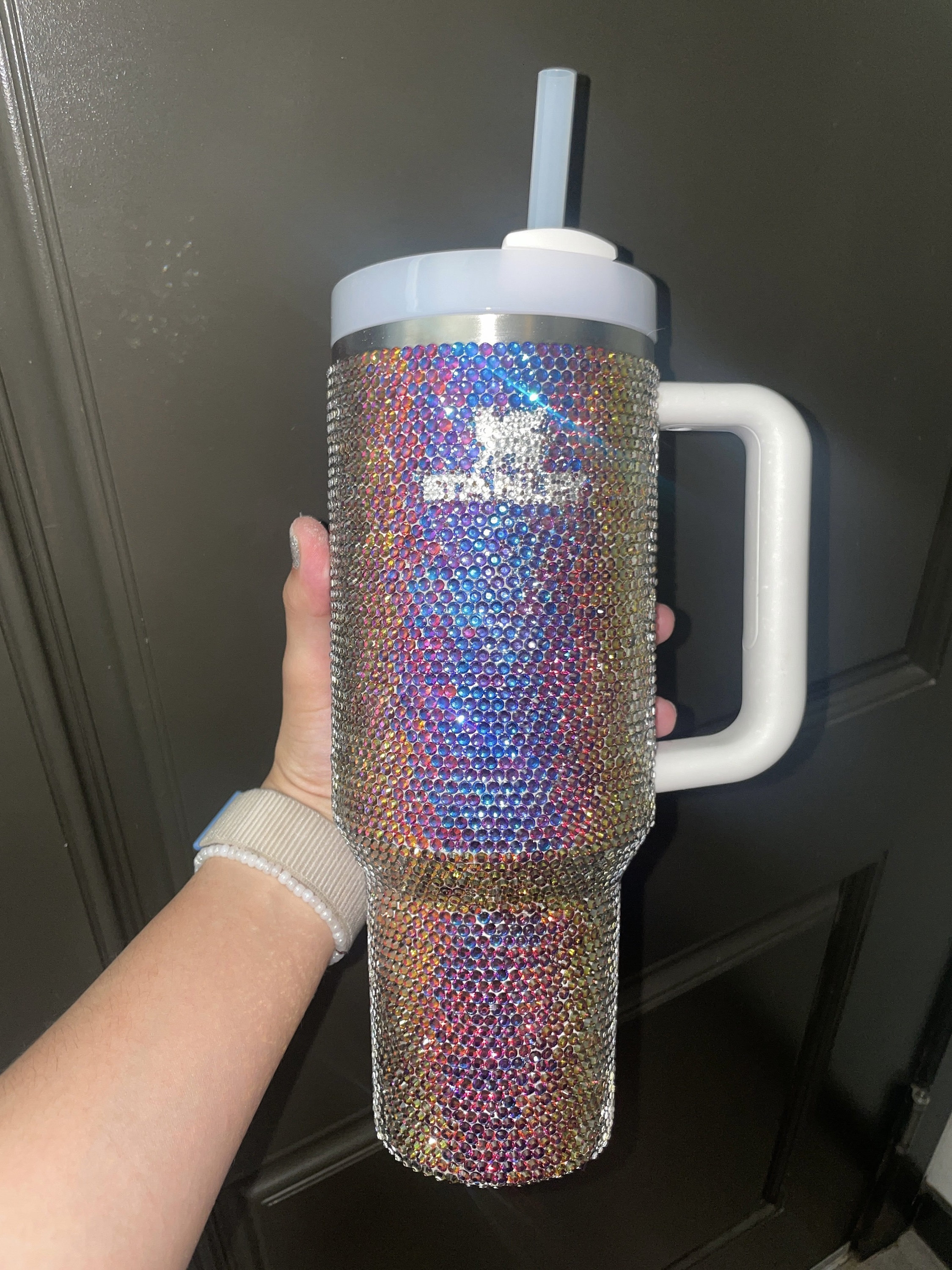 ON SALE Volcanic Color Changing Glass Rhinestones on Stanley Tumbler ...
