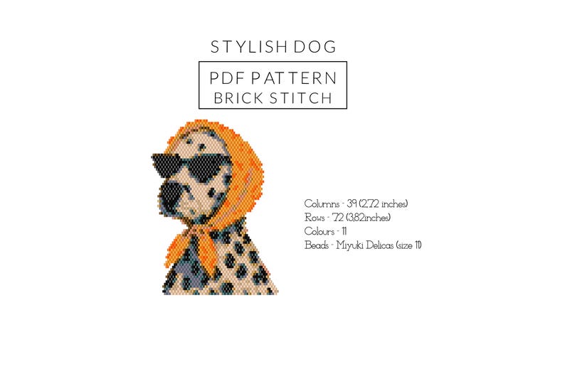 Dalmatian Bead Pattern, Peyote Dog Beading Pattern, Cool Dalmatian With ...