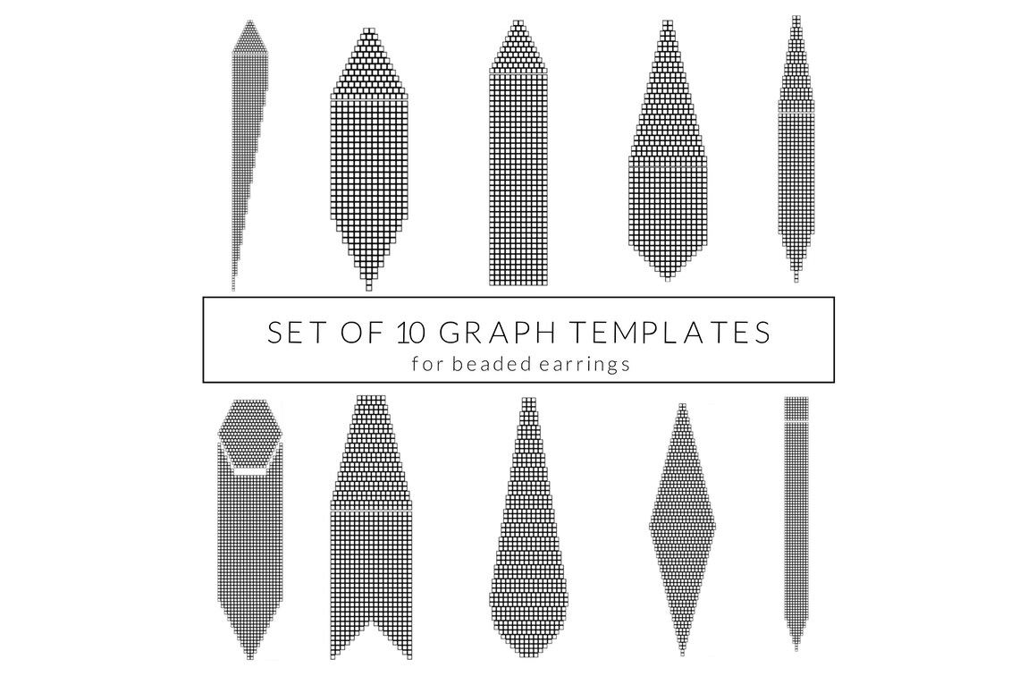 Bead Template, Beading Graph, Blank Template, Paper Graph Pattern ...